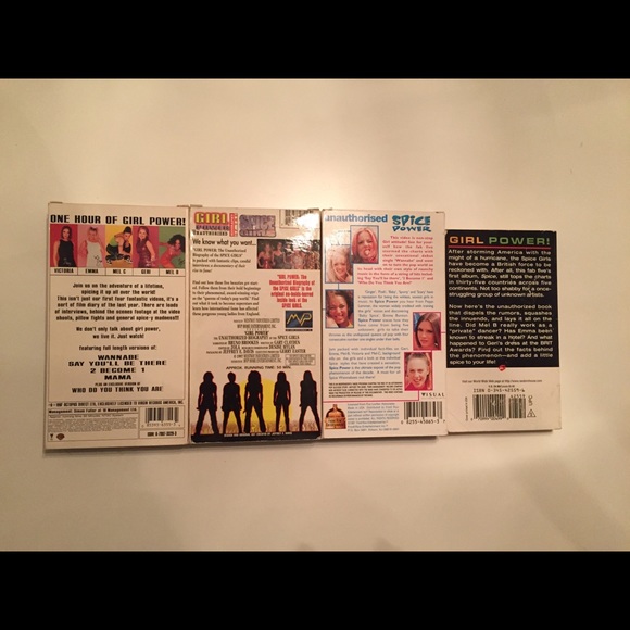 Other | Spice Girls Vhs Tapes And Paperback Book | Poshmark